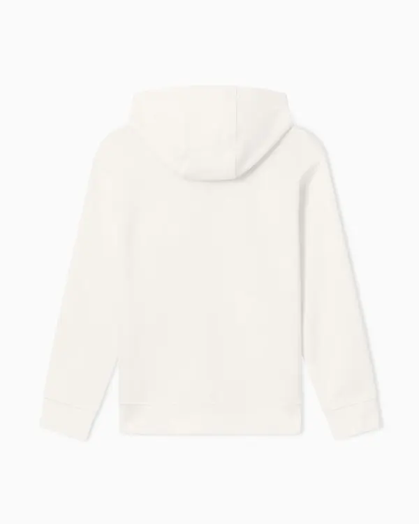 Armani Exchange Zip-up Cotton Sweatshirt - White
