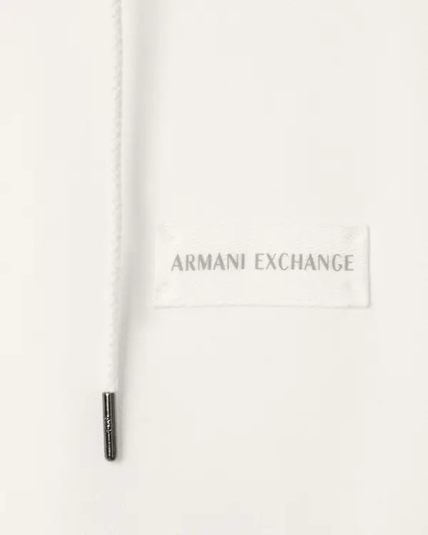 Armani Exchange Zip-up Cotton Sweatshirt - White