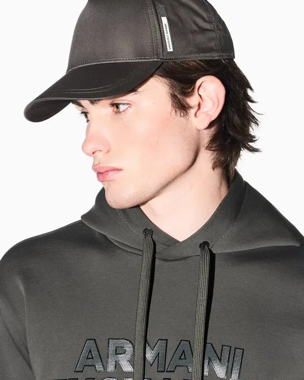 Armani Exchange Cap With Visor And Logo Label - Green