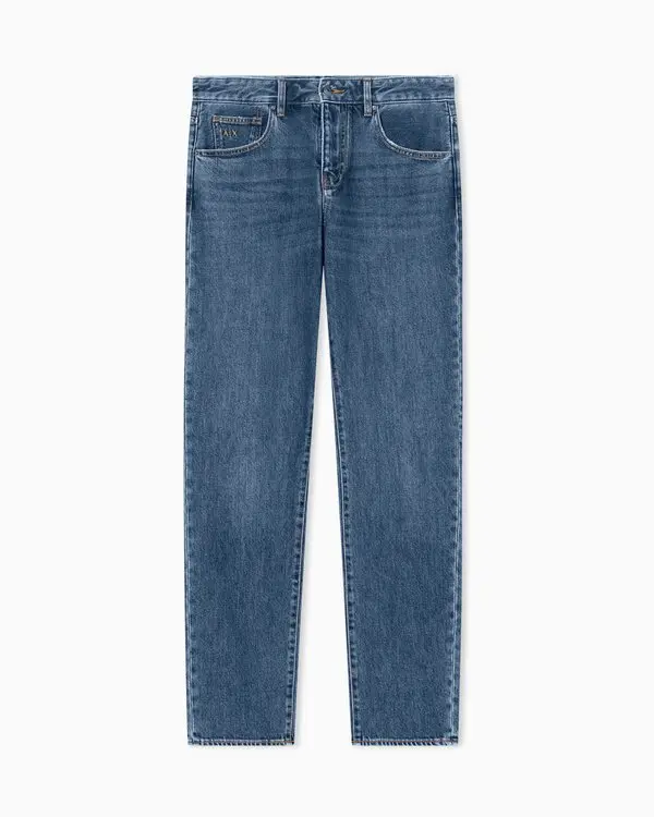 Armani Exchange Slim Fit Delavé Comfort Denim Jeans