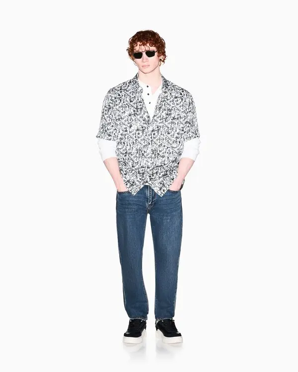 Armani Exchange Slim Fit Delavé Comfort Denim Jeans
