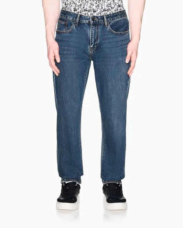 Armani Exchange Slim Fit Delavé Comfort Denim Jeans