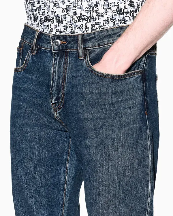 Armani Exchange Slim Fit Delavé Comfort Denim Jeans