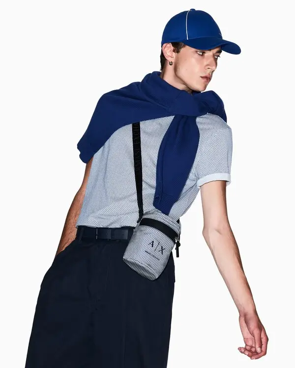 Armani Exchange Cotton Hat - Blue