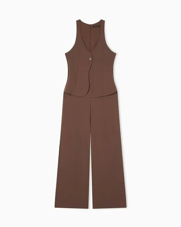 Armani Exchange Tracksuit With Vest And Wide-leg Trousers