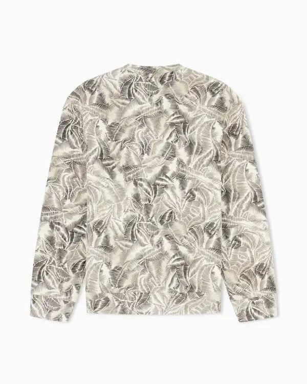 Armani Exchange French Terry Hoodless Sweatshirt