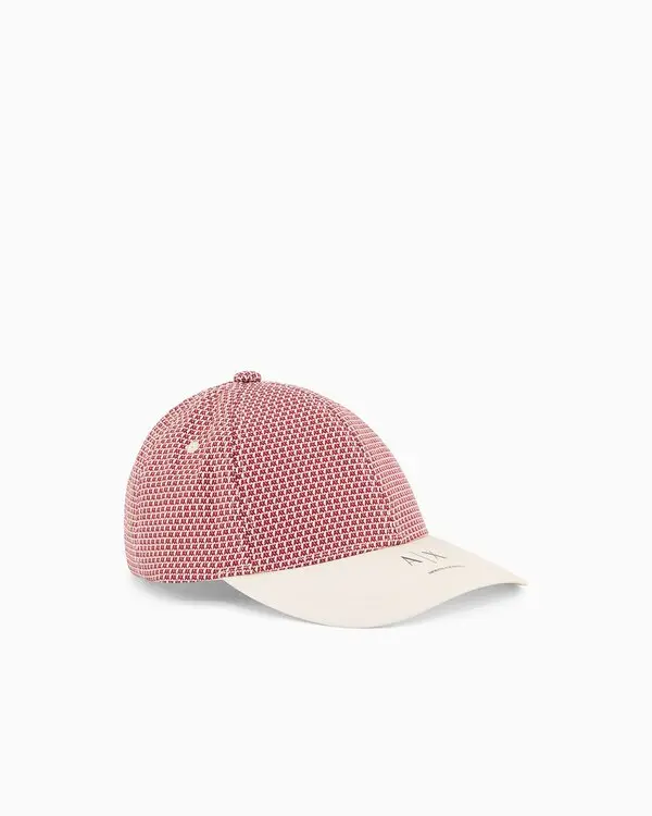 Armani Exchange Hat In Technical Fabric - Red