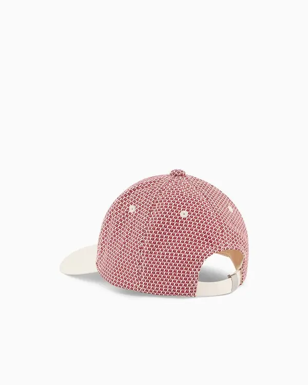 Armani Exchange Hat In Technical Fabric - Red