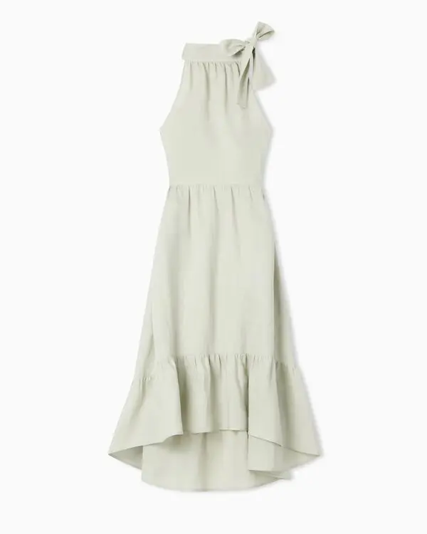 Armani Exchange Short Linen Poplin Dress