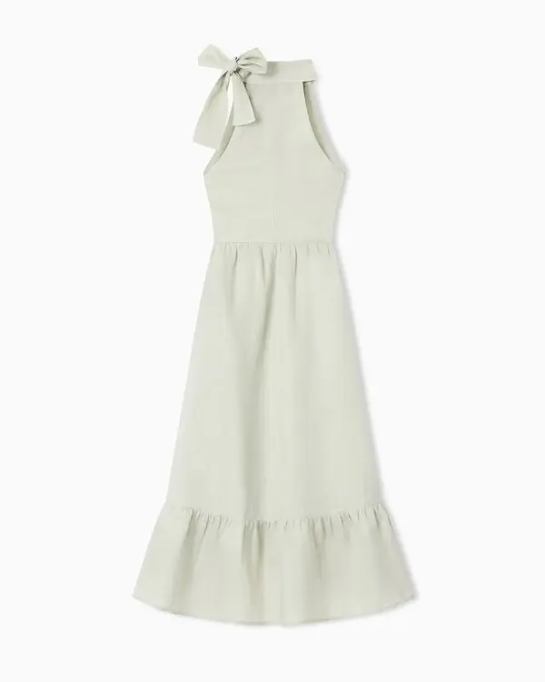 Armani Exchange Short Linen Poplin Dress