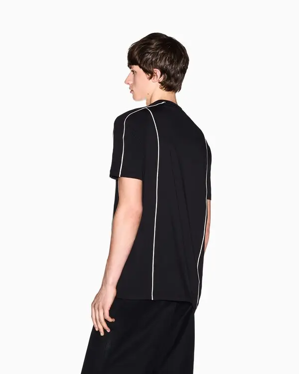 Armani Exchange Regular Fit T-shirt In Basic Cotton Jersey - Black