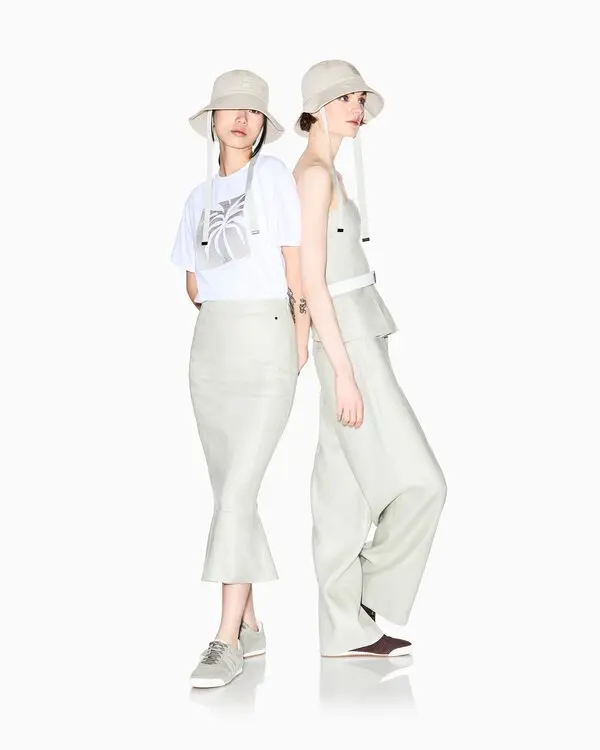 Armani Exchange Linen Twill Midi Skirt