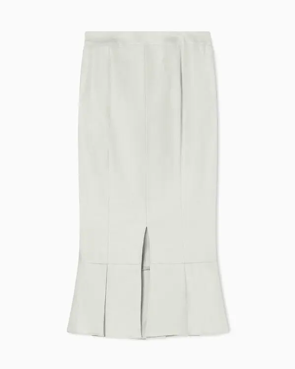 Armani Exchange Linen Twill Midi Skirt