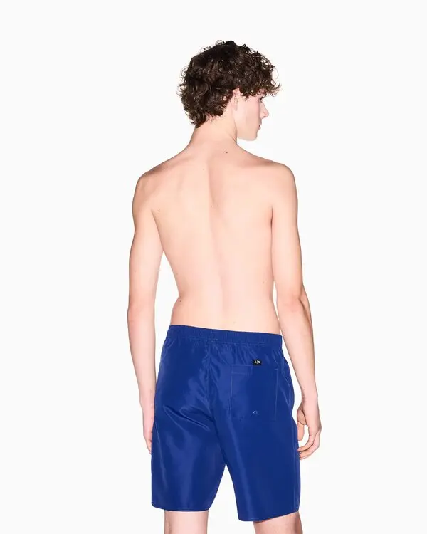 Armani Exchange Swimsuit With Side Logo - Blue