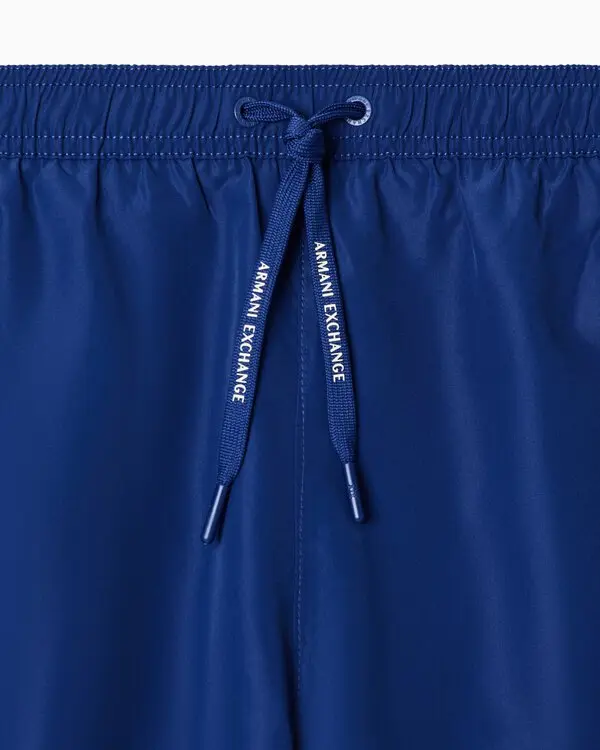 Armani Exchange Swimsuit With Side Logo - Blue