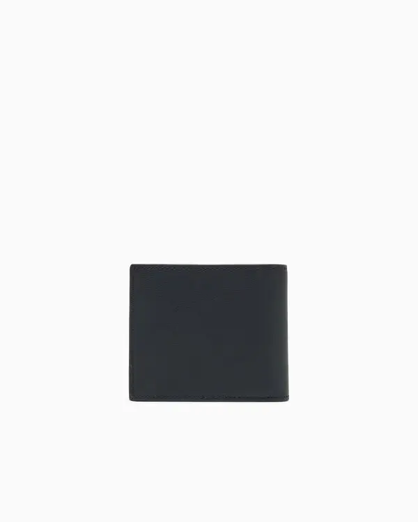 Armani Exchange Minimal Wallet With Hammered Texture