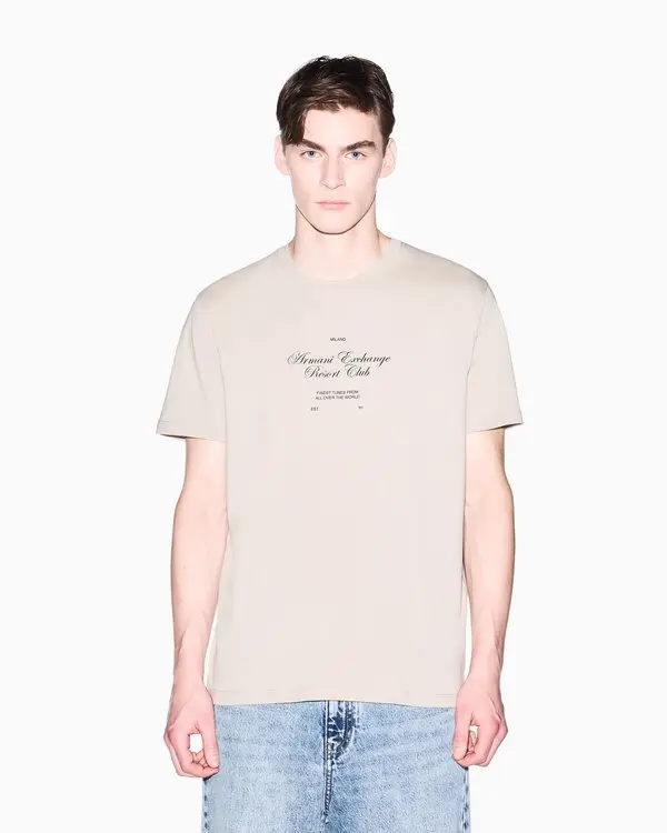 Armani Exchange Regular-fit Cotton Jersey T-shirt