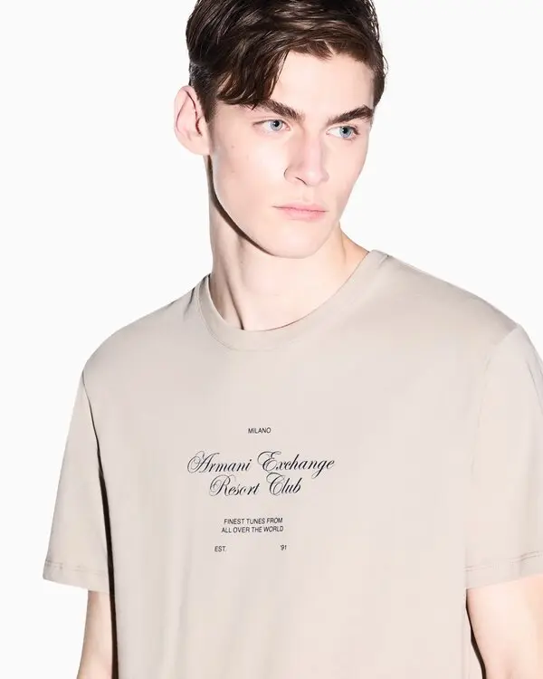 Armani Exchange Regular-fit Cotton Jersey T-shirt