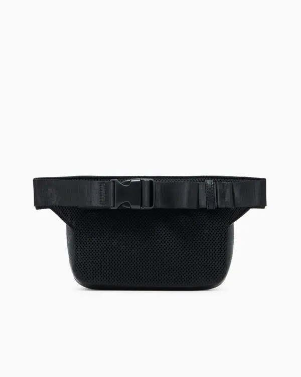 Armani Exchange Waist Bag With Zipper Closure And Adjustable Strap