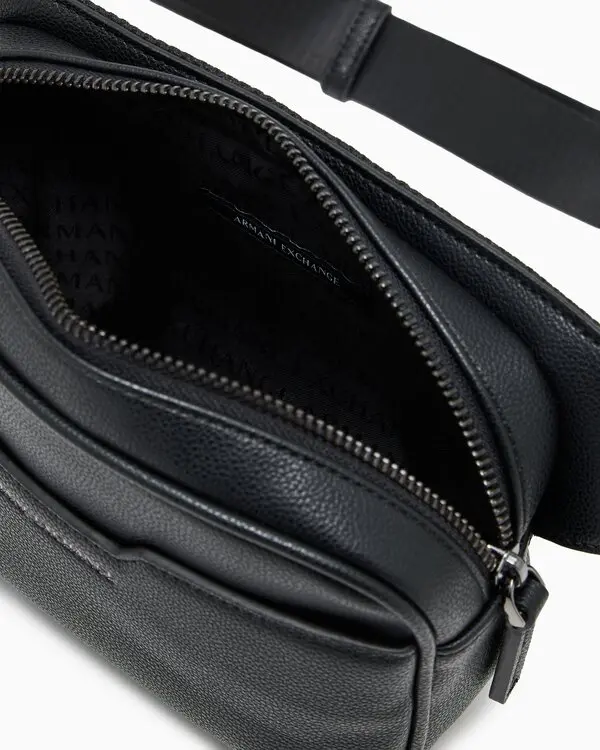 Armani Exchange Waist Bag With Zipper Closure And Adjustable Strap