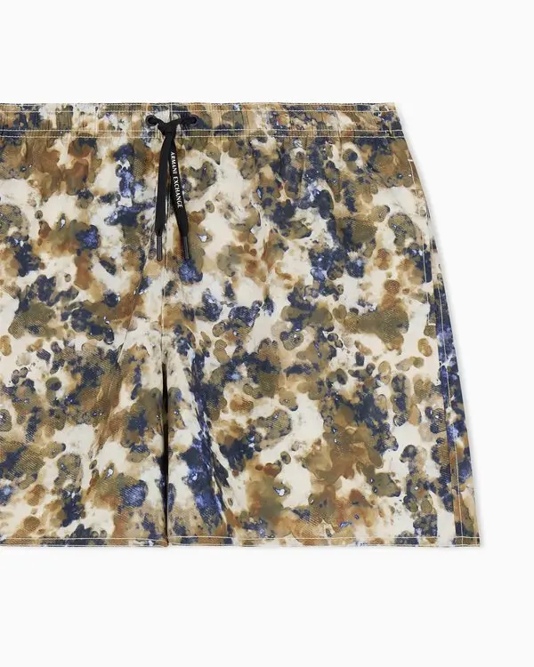 Armani Exchange All-over Graphic Print Swimsuit