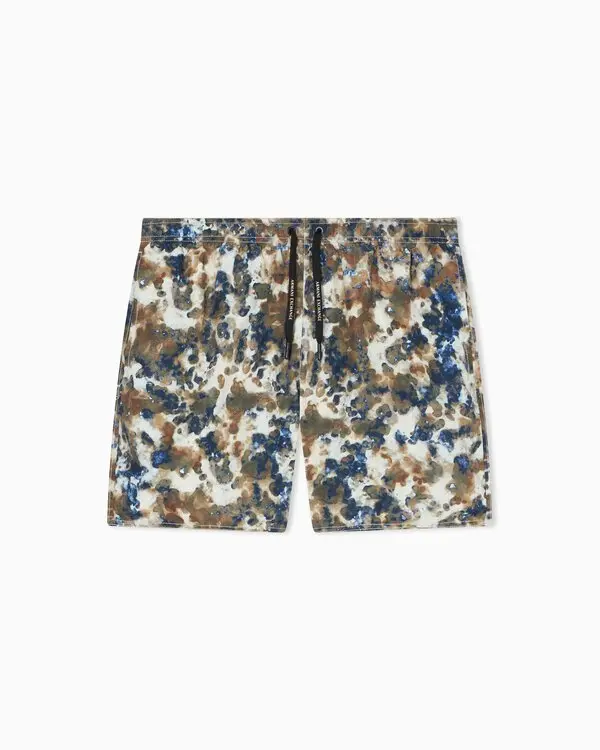 Armani Exchange All-over Graphic Print Swimsuit - Patterned