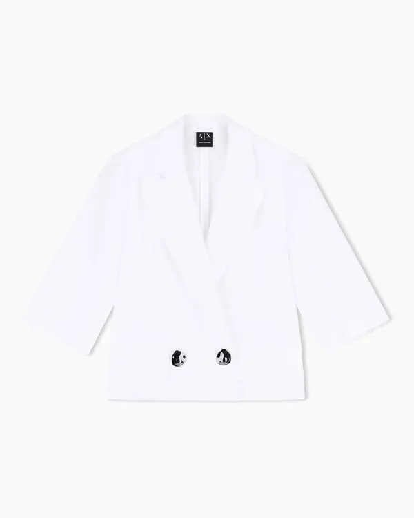 Armani Exchange Linen Twill Fabric Jacket