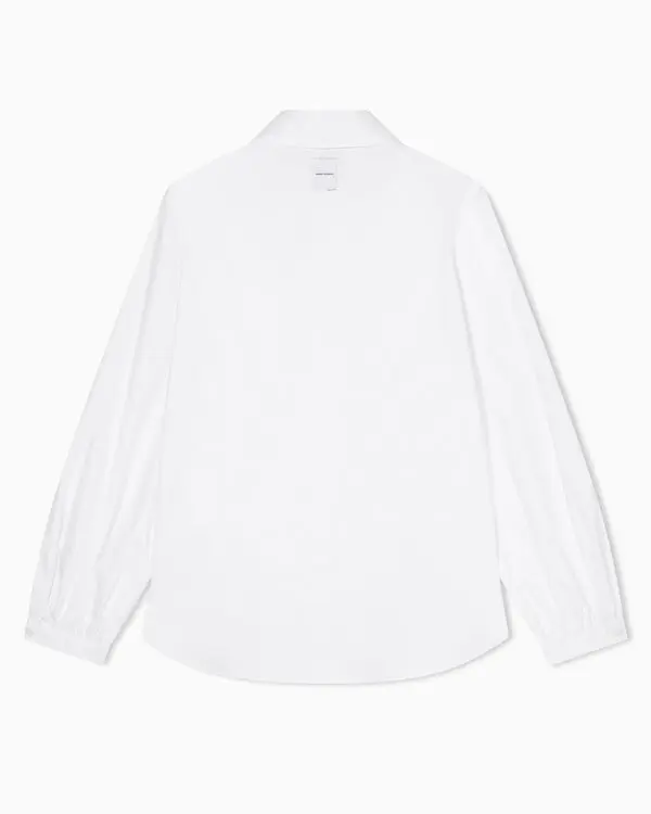 Armani Exchange Oversized Shirt In Organic Cotton Poplin