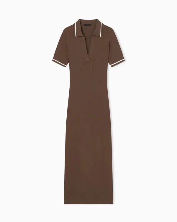 Armani Exchange Long Dress With Cut-out Detail