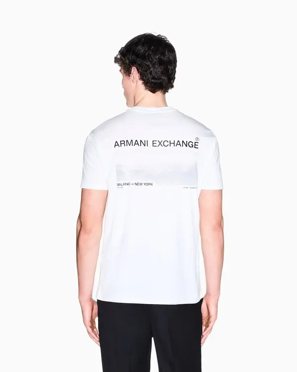 Armani Exchange Classic Cotton Jersey Regular Fit T-shirt - White