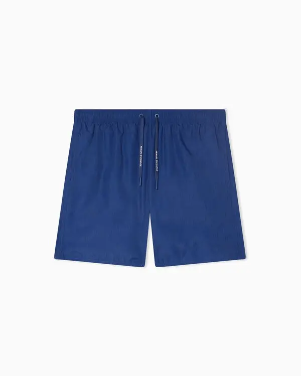 Armani Exchange All-over Graphic Print Swimsuit - Blue
