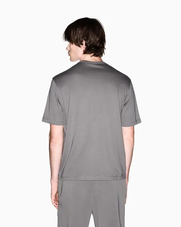 Armani Exchange Regular Fit Cotton T-shirt - Grey