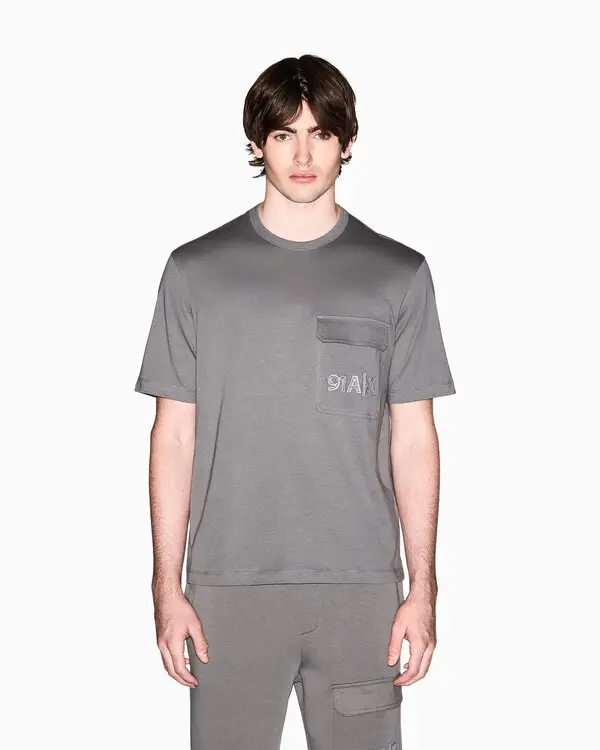 Armani Exchange Regular Fit Cotton T-shirt - Grey