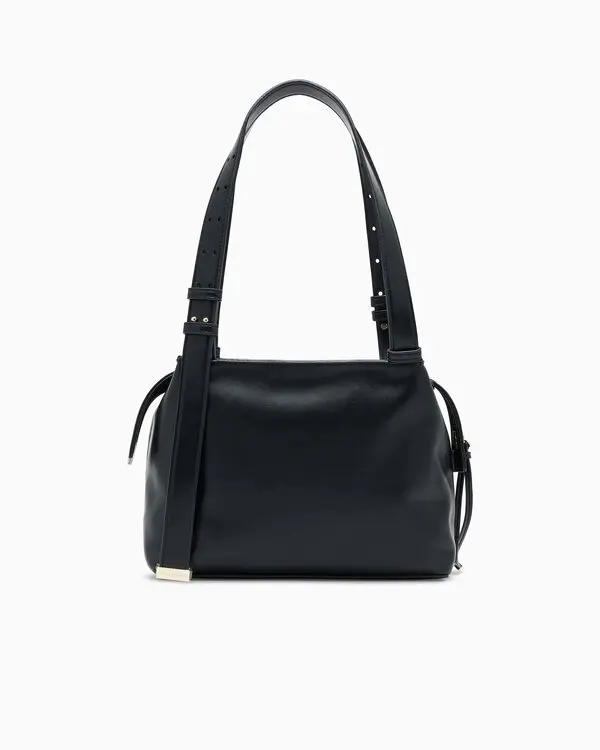 Armani Exchange Shoulder Bag In Technical Fabric - Black