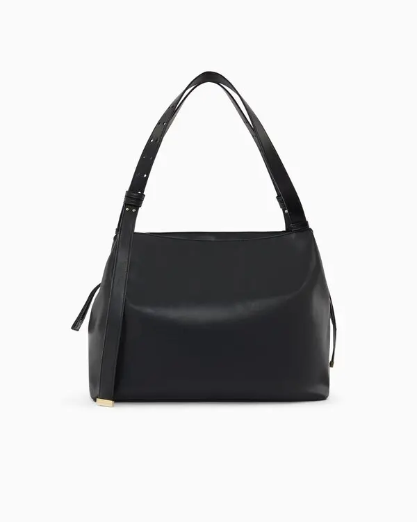 Armani Exchange Shoulder Bag In Technical Fabric - Black