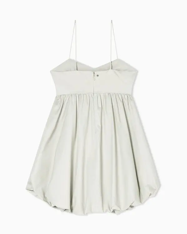 Armani Exchange Chambray Balloon Dress With Knot