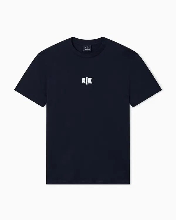 Armani Exchange Regular Fit Cotton T-shirt - Navy Blue