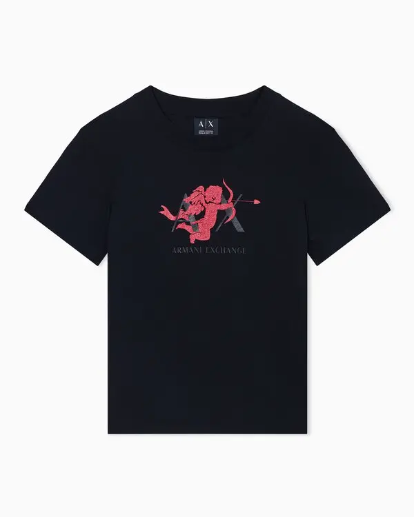 Armani Exchange Regular Fit T-shirt In Cotton Jersey