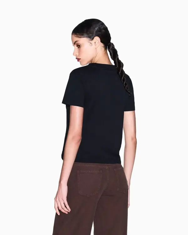Armani Exchange Regular Fit T-shirt In Cotton Jersey