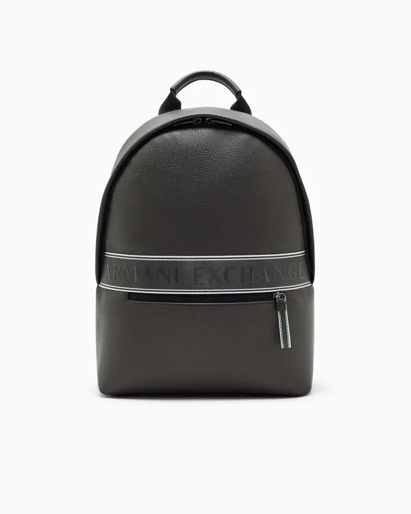 Armani Exchange Coated Fabric Backpack - Brown