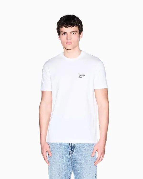 Armani Exchange Regular Fit T-shirt In Classic Cotton Jersey