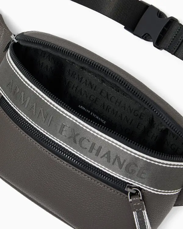 Armani Exchange Belt Bag With Logo Detail - Brown