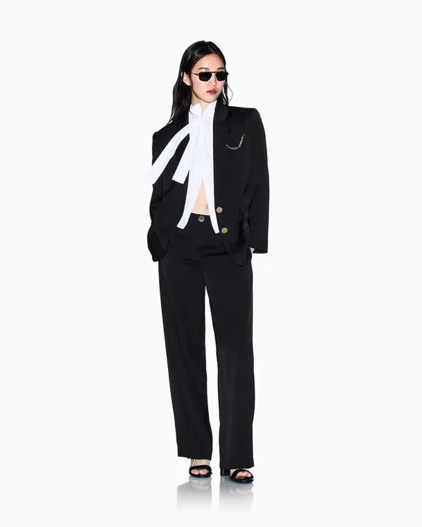 Armani Exchange Lightweight Jacket In Recycled Crepe Satin - Black