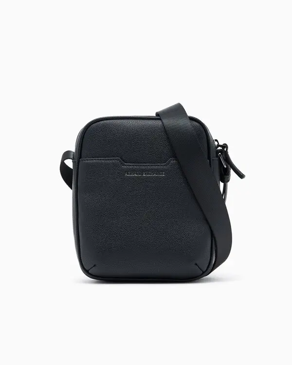 Armani Exchange Crossbody Bag With An Adjustable Strap And Textured Finish