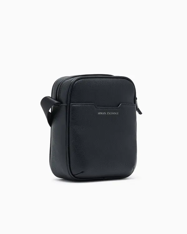 Armani Exchange Crossbody Bag With An Adjustable Strap And Textured Finish