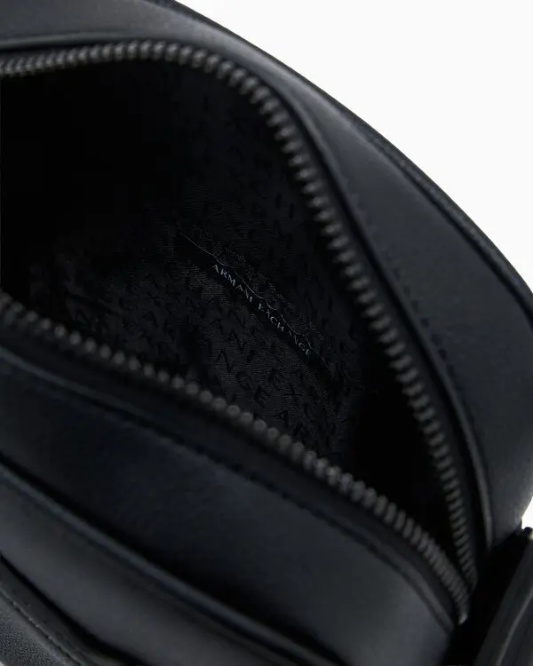 Armani Exchange Crossbody Bag With An Adjustable Strap And Textured Finish