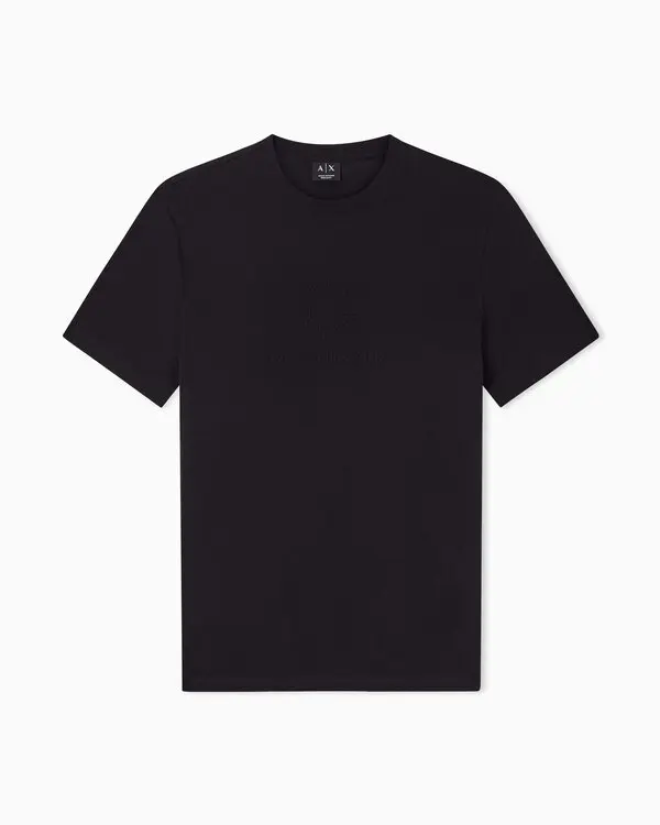 Armani Exchange Regular Fit T-shirt In Basic Cotton Jersey - Black