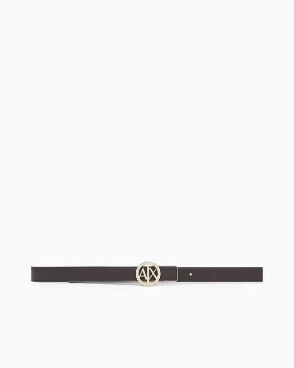 Armani Exchange Reversible Belt With Plate Buckle