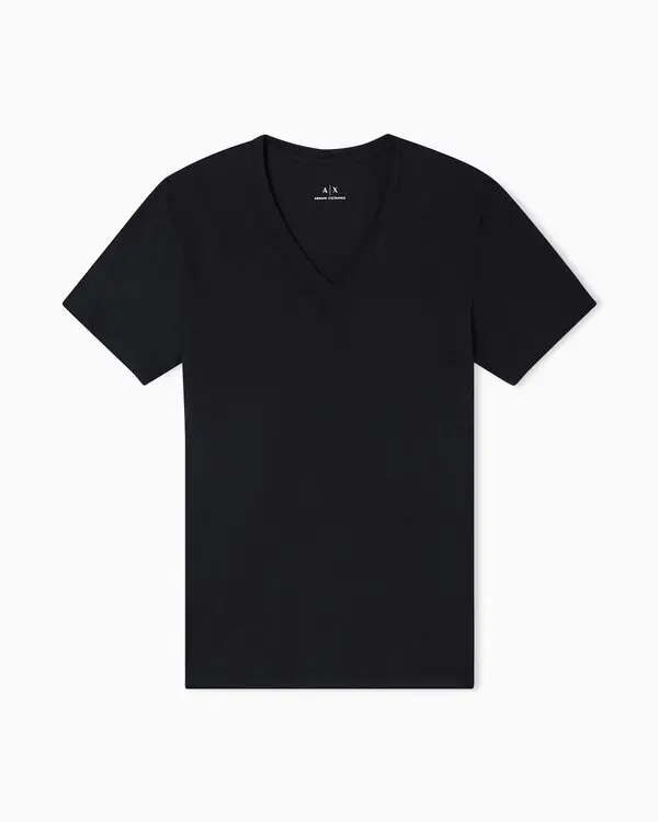 Armani Exchange Slim-fit T-shirt Essential Pima Cotton Jersey - Black