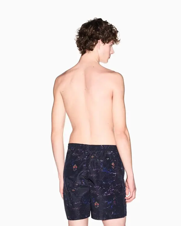 Armani Exchange All-over Graphic Print Swimsuit